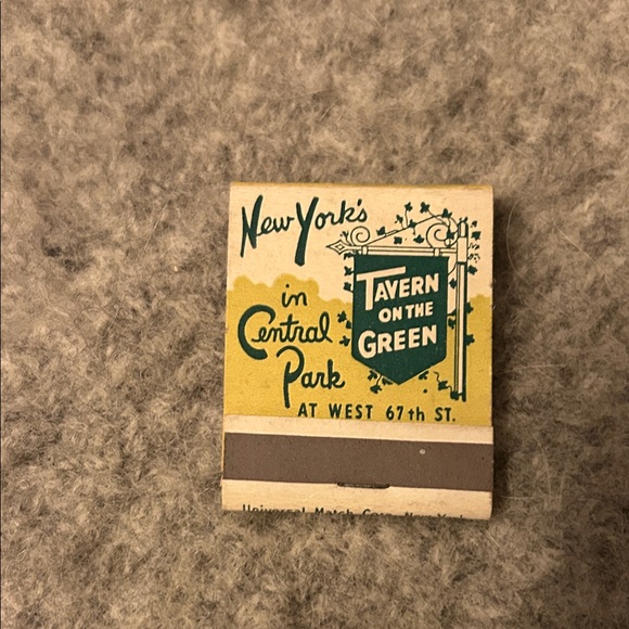 Other | Vintage Tavern On The Green Matchbook | Poshmark